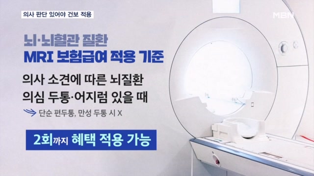 단순 두통에 MRI 찍었다가 본인부담 100%…"의사 판단 때만 건보 적용"