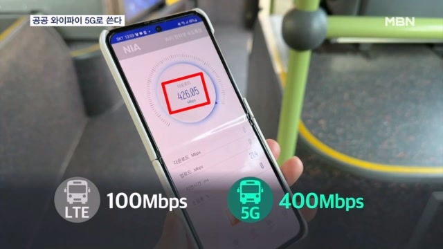 버스에서도 5G 와이파이 쓴다…속도 4배 빨라져