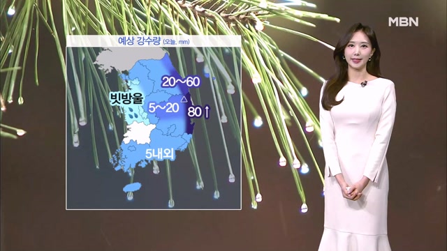 [굿모닝MBN 날씨]오전까지 동해안 강한 비…서쪽부터 맑은 하늘 회복