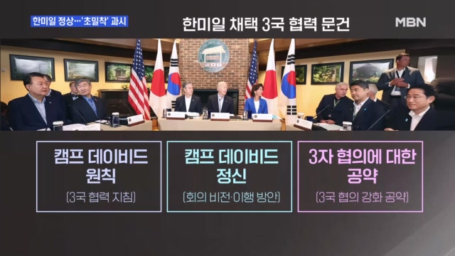 [뉴스와이드] 한미일 정상…'초밀착' 과시